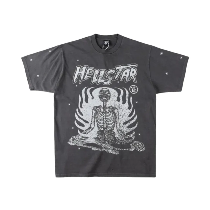 Hellstar Studios Inner Peace Graphic Print T-Shirt - POIZON